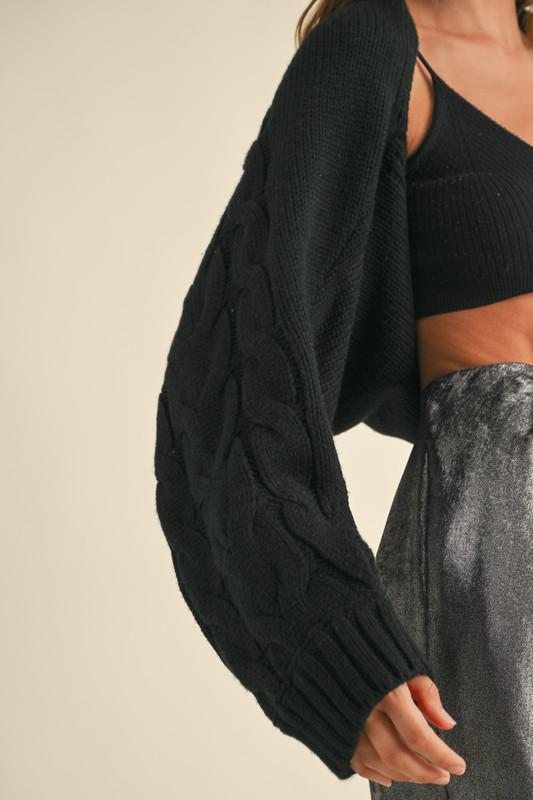 The Shrug Cable Black – ShopTheCue